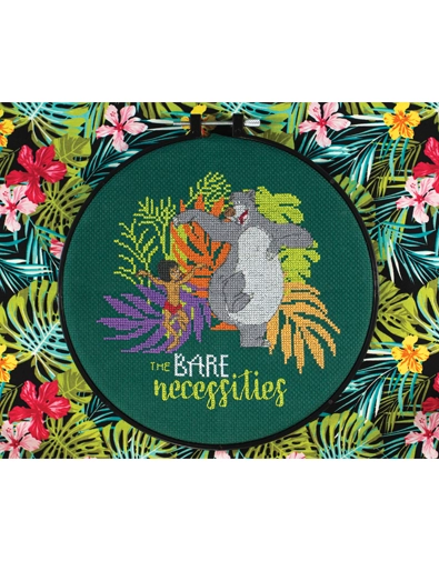 Disney Mowgli & Baloo Cross Stitch Hoop Kit